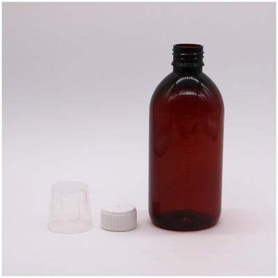 中国 身体素材 PET 300ml PET 空き咳シロップボトル 販売のため