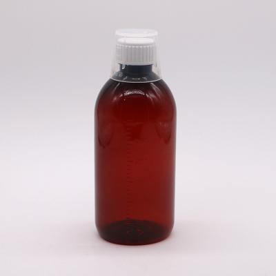 中国 身体素材 PET 300ml PET 空き咳シロップボトル 販売のため