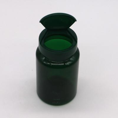 China PET 150 ml Flasche Breitmunde Plastik leere Flaschen 5oz Kapselbehälter mit Flip Cap zu verkaufen