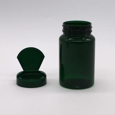 China PET 150 ml Flasche Breitmunde Plastik leere Flaschen 5oz Kapselbehälter mit Flip Cap zu verkaufen