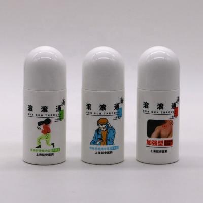 Cina 50 ml/50cc di HDPE bianco di plastica rotolo su bottiglia di forma rotonda per altri prodotti cosmetici essenziali in vendita