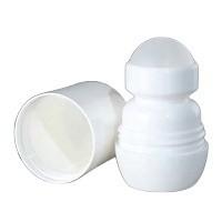 China 50ml PE PP Plastic Roll On Bottle Refillable Essential Oil Deodorant Container for sale
