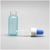China 15ml Round PET Dropper Bottle 14mm Neck for Liquid Dispenser Sample Holder Custom for sale