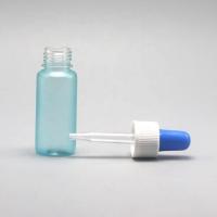 China 15ml Round PET Dropper Bottle 14mm Neck for Liquid Dispenser Sample Holder Custom for sale