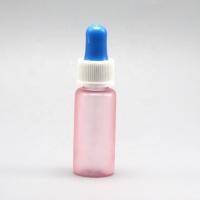 China 15ml Round PET Dropper Bottle 14mm Neck for Liquid Dispenser Sample Holder Custom for sale