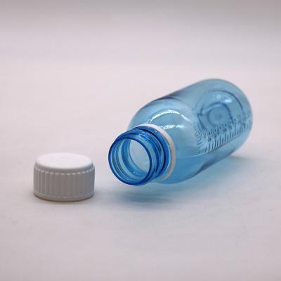 China 100 ml ronde esdoornhoest siroop vloeibare fles met schroefdeksel en warmteverzegeling Te koop