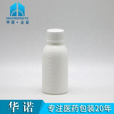 Cina 30 mL/50 mL/100 mL PP Bottiglia di medicinali liquidi bianchi con corpo a scala e serigrafia in vendita