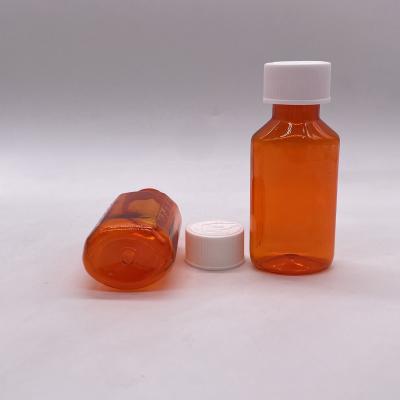 Cina Dosaggio esatto Bottiglia di medicina in plastica 2OZ con tappo a prova di bambino e scala di misura in vendita
