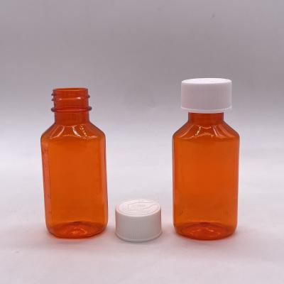 Cina Dosaggio esatto Bottiglia di medicina in plastica 2OZ con tappo a prova di bambino e scala di misura in vendita