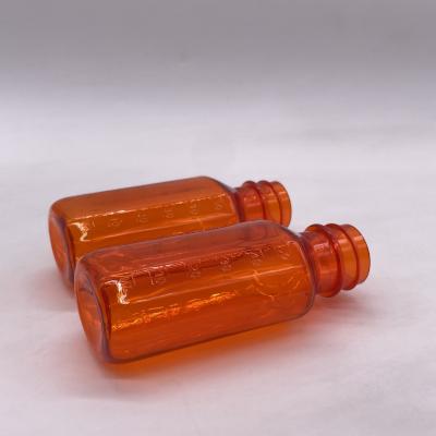 Cina Dosaggio esatto Bottiglia di medicina in plastica 2OZ con tappo a prova di bambino e scala di misura in vendita