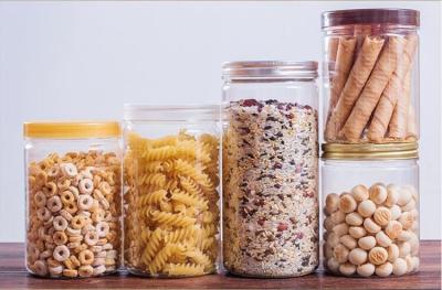 Cina Conservatorio alimentare 5oz 150cc PET Plastic Mason Jar con PP tipo di sigillamento a cappuccio a vite in vendita