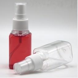中国 30ml容量と細かい霧スプレースクエアを持つクリアハンド消毒剤漏れ防止ボトル 販売のため