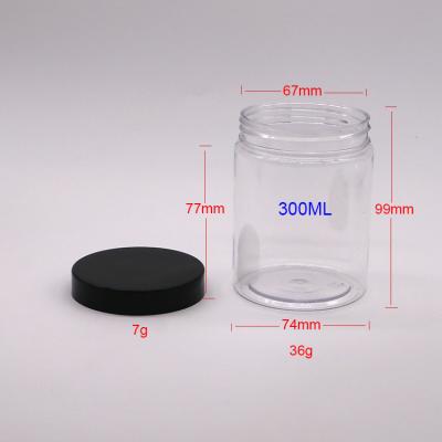 Cina Bottiglie di plastica da 300cc per la conservazione degli alimenti con coperchio in alluminio per snack gustosi in vendita