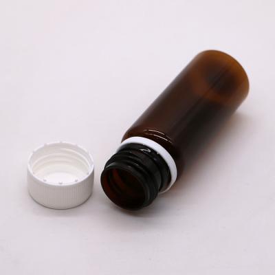 Cina Altri medicinali Bottiglia di sciroppo per tosse PET da 50 ml con colore personalizzabile e tappo sicuro in vendita