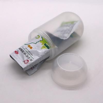 中国 カスタマイズされた500ML PP カプセル形プラスチック食品貯蔵器 販売のため