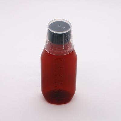 Cina CONTENITORE OVALE AMBER 120 ml con cappuccio di sicurezza per bambini e sciroppo d'acero in vendita