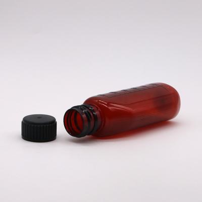 Cina CONTENITORE OVALE AMBER 120 ml con cappuccio di sicurezza per bambini e sciroppo d'acero in vendita