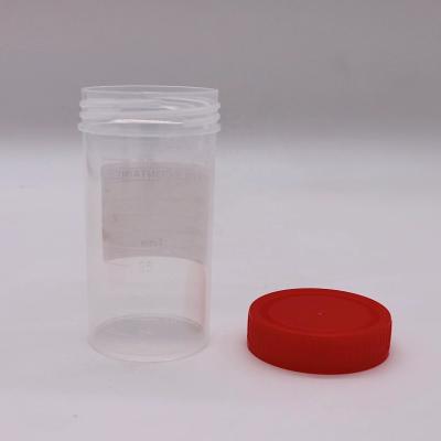 Cina Coppa di raccolta di feci di plastica in PP da 50 ml/60 ml per la bottiglia di campionamento nelle forniture di laboratorio in vendita