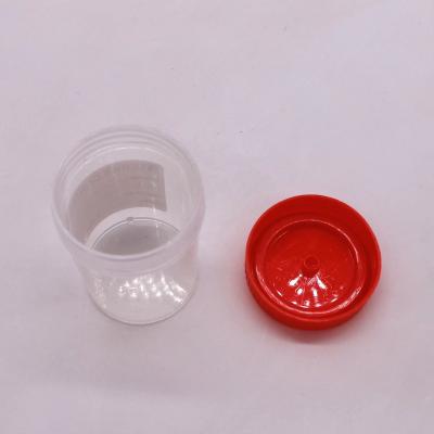 Cina Coppa di raccolta di feci di plastica in PP da 50 ml/60 ml per la bottiglia di campionamento nelle forniture di laboratorio in vendita