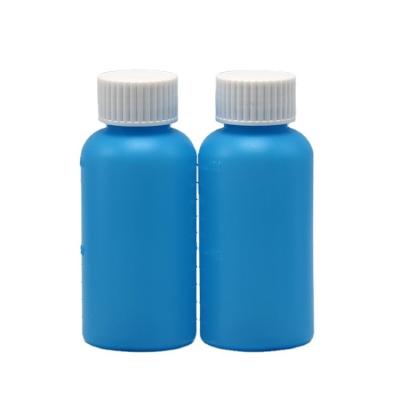 中国 100ml PET アンバー/ブルー メイプル 咳シロップ 口服液体ボトル CRC キャップと熱シール 販売のため