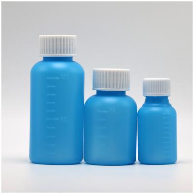 中国 100ml PET アンバー/ブルー メイプル 咳シロップ 口服液体ボトル CRC キャップと熱シール 販売のため