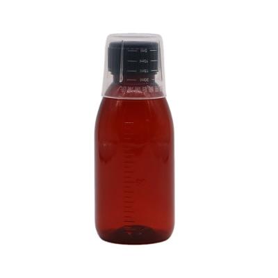 中国 120mL アンバー オバル 処方箋 ボトル 子どもの安全帽 メイプルシロップのためのPET素材 販売のため