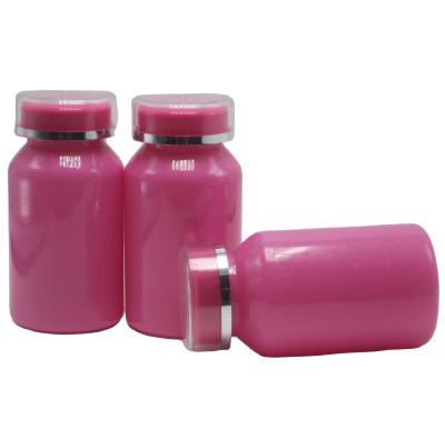 Chine Taille personnalisée Collier en PET 120 ml Bouteille médicinale en plastique brillant à deux couches PS Cap à vendre