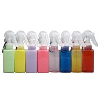 China 100ml PET Square Trigger Sprayer Bottle with Portable Metal Hook Screen Printing for sale