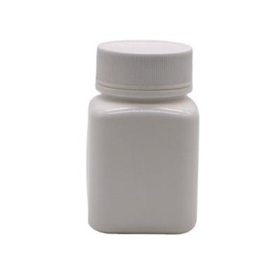 Chine Bouteille en plastique carré en HDPE de couleur personnalisée de 60 ml pour comprimé à vendre