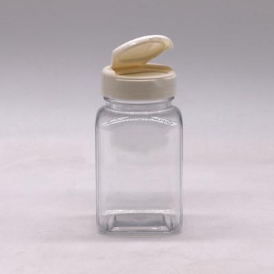 中国 薬剤ボトル 100ml PET パーソナルカラーと様々な蓋付きの四角形のプラスチックボトル 販売のため