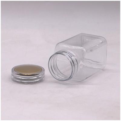 中国 薬剤ボトル 100ml PET パーソナルカラーと様々な蓋付きの四角形のプラスチックボトル 販売のため