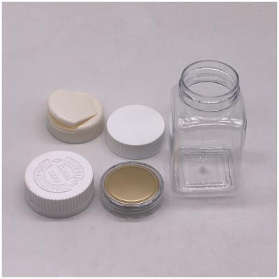 中国 薬剤ボトル 100ml PET パーソナルカラーと様々な蓋付きの四角形のプラスチックボトル 販売のため