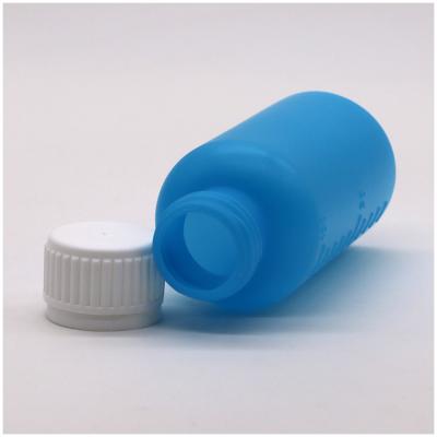 China Botella de plástico vacío líquido de HDPE de 100 ml de color personalizable con báscula y tapa de seguridad en venta