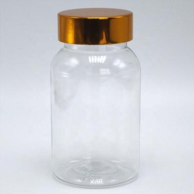 China 120 ml de boca larga Flip Top Cap PET Botão para recipiente de suplemento de frasco de pílula personalizado à venda
