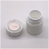 China 20ml White HDPE Refillable Solid Medicine Capsule Pill Tablet Plastic Bottle Jar for sale