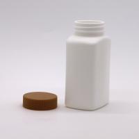 China 160mL HDPE Square Medicine Pill Bottle Empty Pharmaceutical Packaging Solution for sale