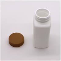 China 160mL HDPE Square Medicine Pill Bottle Empty Pharmaceutical Packaging Solution for sale