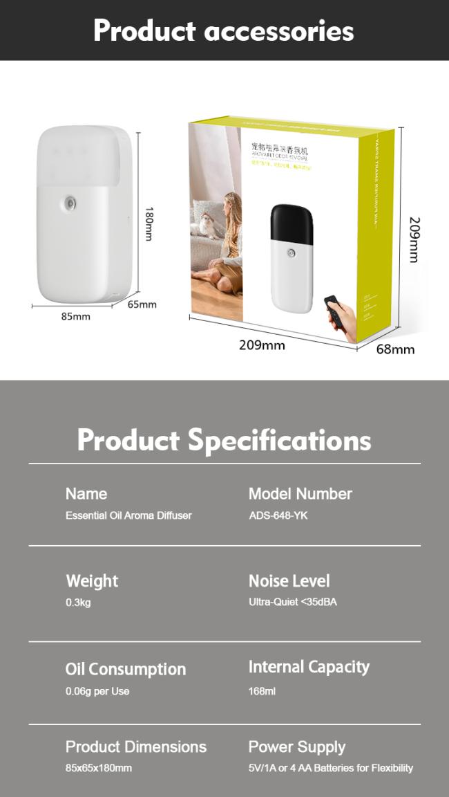 Essential oil diffuser features