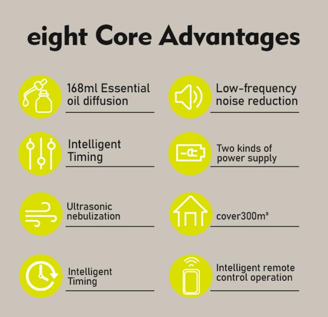Hotel electric aromatherapy diffuser side view