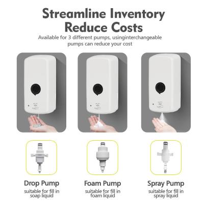 China Andusic 1000ML Capacity Touchless Sensor Automatic Soap Dispenser with Multi-Function for Foam and Spray Soap for sale