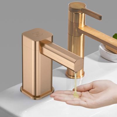 China Matt Black Inductive Soap Dispenser 140x50x130mm For Home Hotel Bathroom Kitchen Countertop for sale