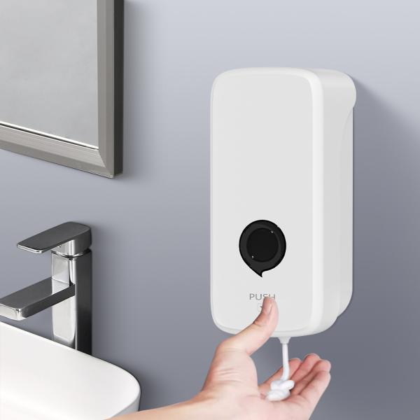Quality Refillable 1000ML Wall Mounted Manual Soap Dispenser For Bathroom And Kitchen for sale