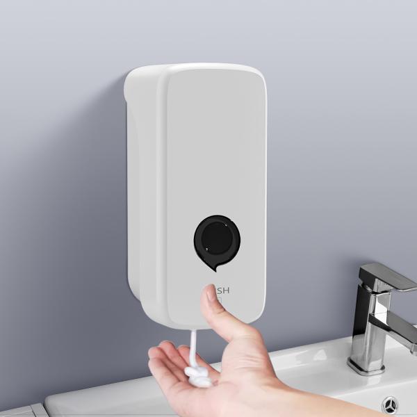 Quality 1000ML Capacity ABS Manual Modern Soap Dispenser For Home And Hotel Bathroom for sale