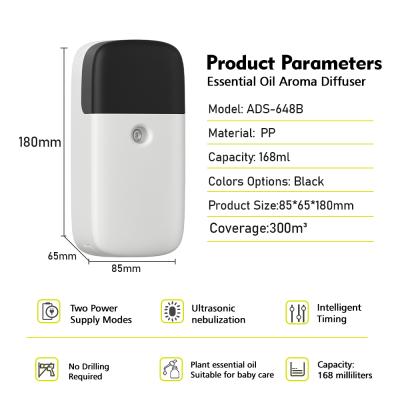 China 168ML Ultrasonic Air Humidifier Aroma Diffuser with Rechargeable Battery Aromatherapy Function and Electric Power Source for sale