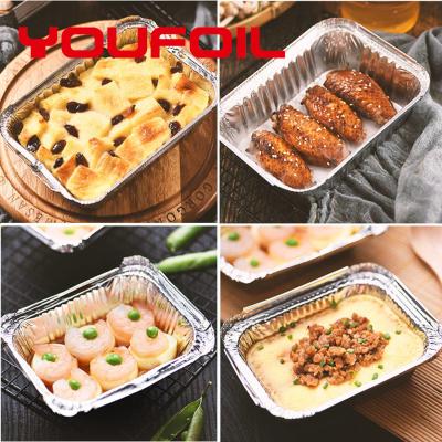 China High Strength Disposable Aluminum Foil Container 450ml Low Temperature Resistance for sale