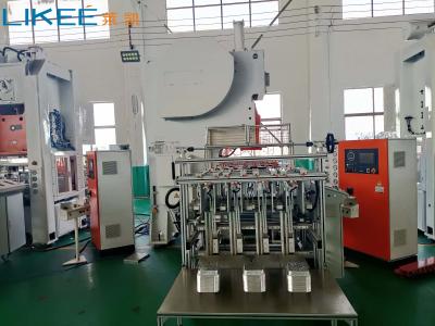 China Mitsubishi Servo Motor Alimentado de aluminio de papel plástico contenedor de alimentos haciendo máquina fácil de usar for sale