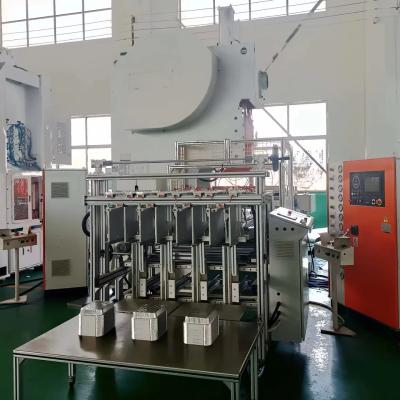 China 240mm Strokes Aluminium Food Container Machine With 19.8KW Power Consumption And 9000 Pcs / Hour Production Capacity for sale