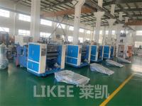 China V Shape Inter Folded Continuous Extraction Automatic Pop Up Aluminum Foil Lid Sheet Making Machine for sale
