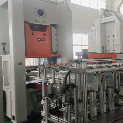 China Automatic 4~6 Cavities Aluminum Foil Tray Making Machine Mitsubishi PLC Controlled for sale