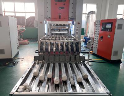 China 3-6 Cavities Aluminium Foil Container Cake Tart Collection Production Line With Adjustable Speed for sale